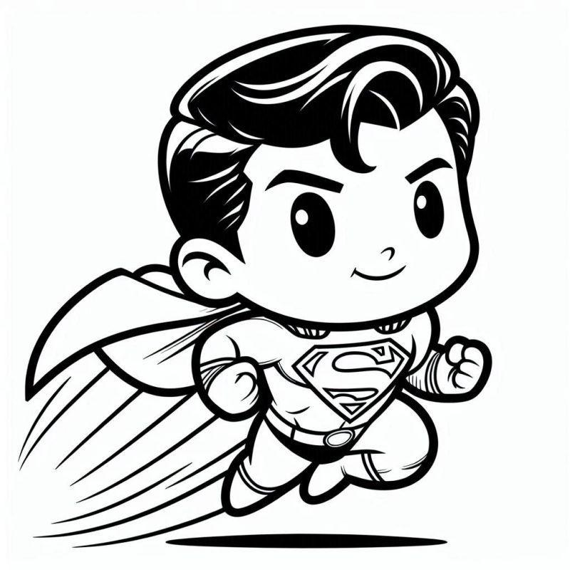 Baixar imagens para colorir do Super-Homem: Diversão garantida ...